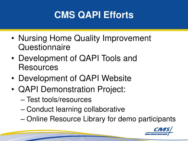 PPT - Quality Assurance and Performance Improvement (QAPI) in Nursing ...