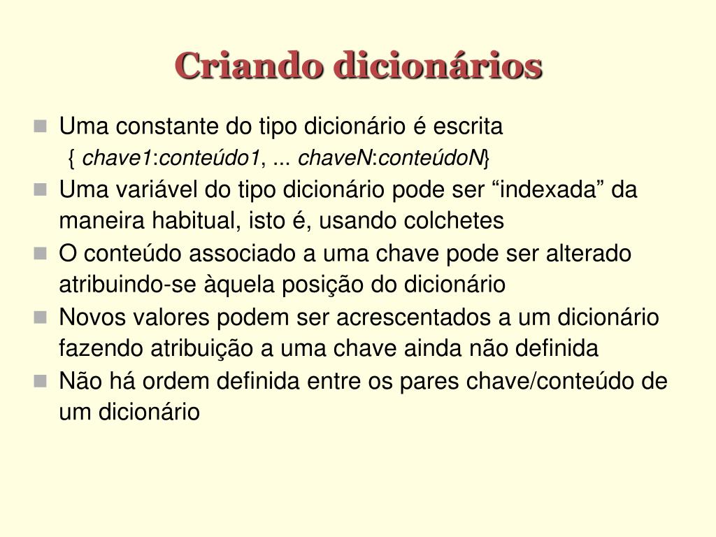 PPT - Python: Dicionários PowerPoint Presentation, free download - ID ... PPT - Python: Dicionários PowerPoint Presentation, free download - ID ...