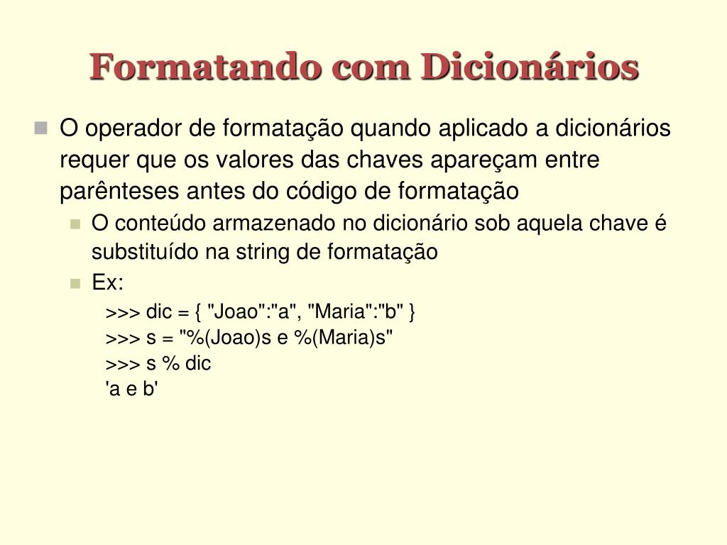 PPT - Python: Dicionários PowerPoint Presentation, free download - ID ... PPT - Python: Dicionários PowerPoint Presentation, free download - ID ...