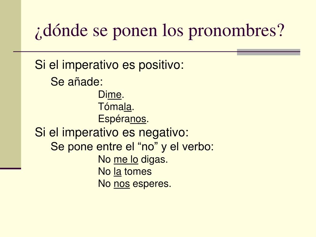 PPT - Los mandatos: el modo imperativo PowerPoint Presentation, free ...