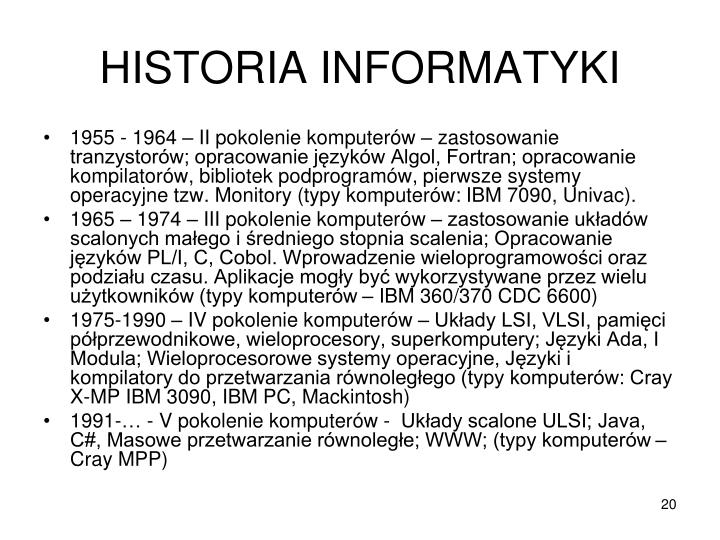 PPT - Informatyka PowerPoint Presentation - ID:4026687