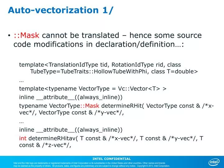 PPT - Auto- vectorization 1/ PowerPoint Presentation, free download - ID:4028121