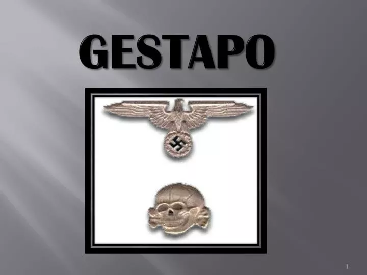 PPT - Gestapo PowerPoint Presentation, free download - ID:4028153