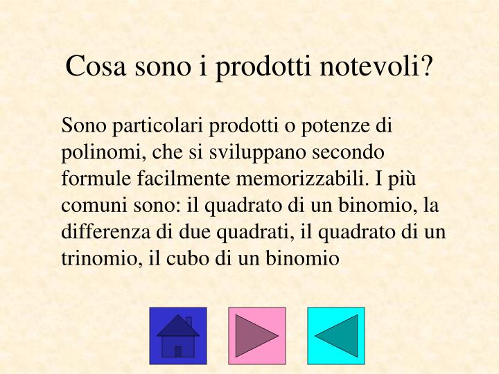 PPT - CALCOLO LETTERALE I PRODOTTI NOTEVOLI PowerPoint Presentation ...