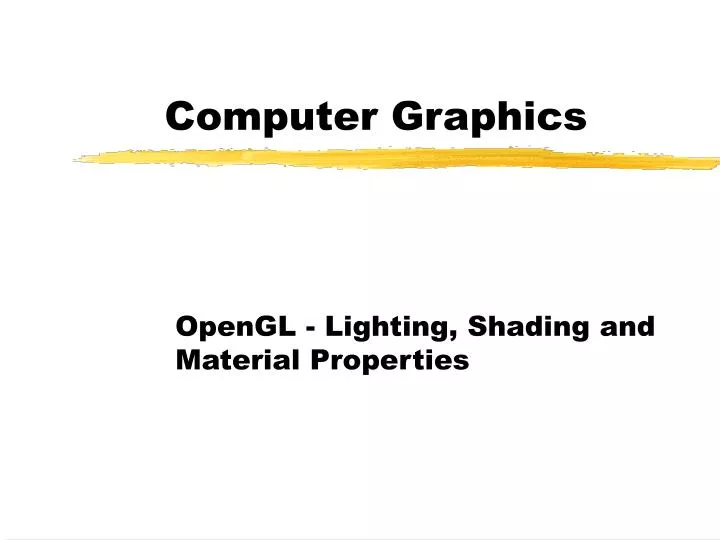 PPT - Computer Graphics PowerPoint Presentation, free download - ID:4028534