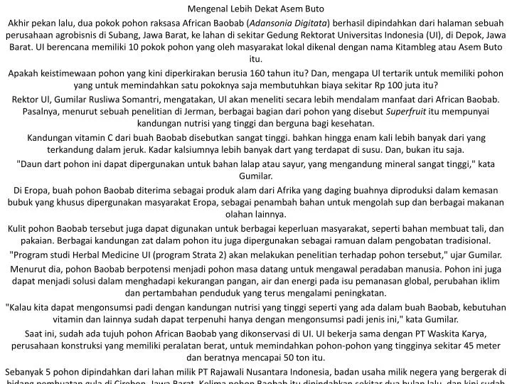 PPT - Mengenal Lebih Dekat Asem Buto PowerPoint Presentation, free ...