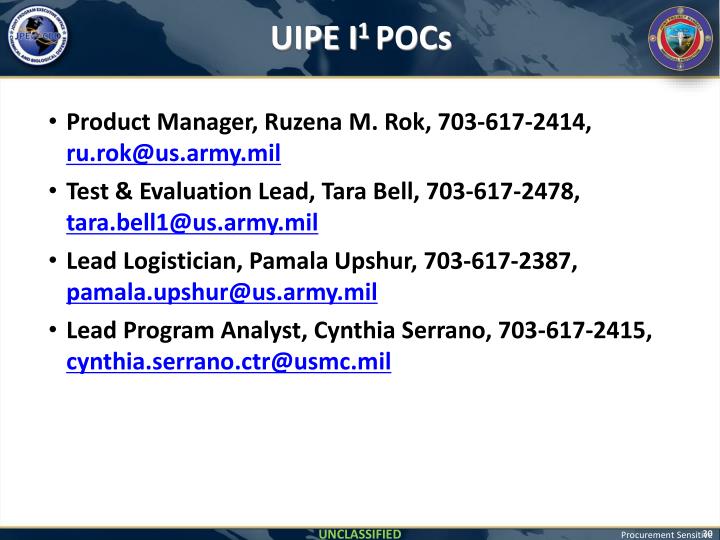 PPT - Uniform Integrated Protection Ensemble (UIPE) Increment I (I 1 ...