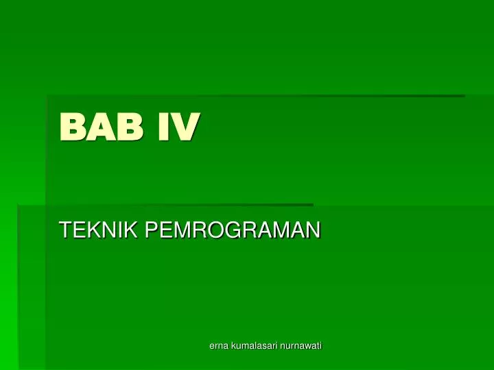 PPT - BAB IV PowerPoint Presentation, free download - ID:4030198