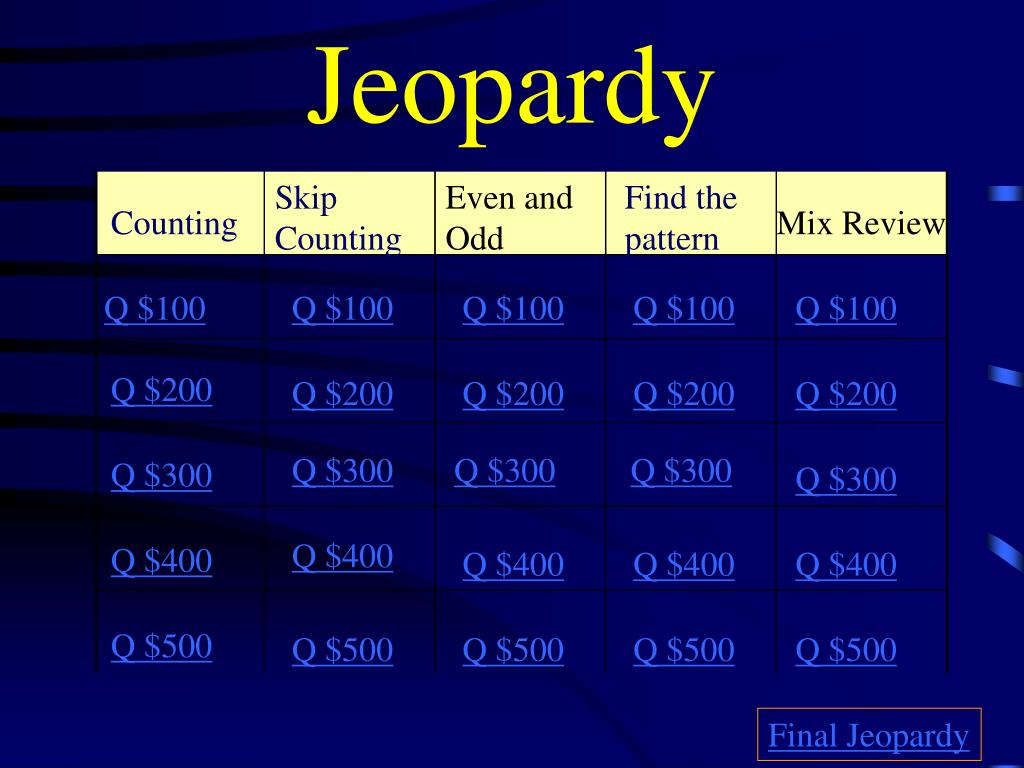 PPT - Jeopardy PowerPoint Presentation, free download - ID:4030343