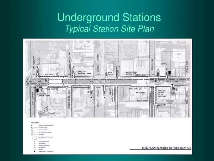 PPT - Underground Stations Typical Station Site Plan PowerPoint ...
