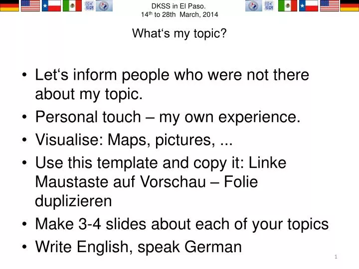 PPT - What‘s my topic ? PowerPoint Presentation, free download - ID:4030672