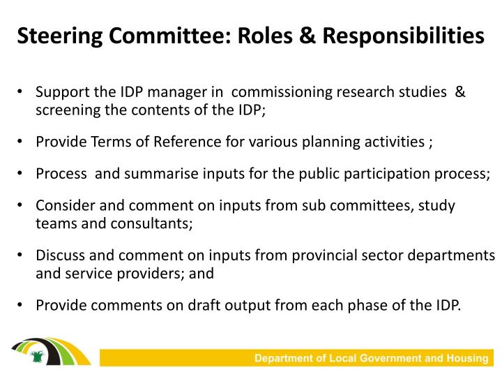 PPT - INTERACTIVE TRAINING ON IDP FOR COUNCILLORS