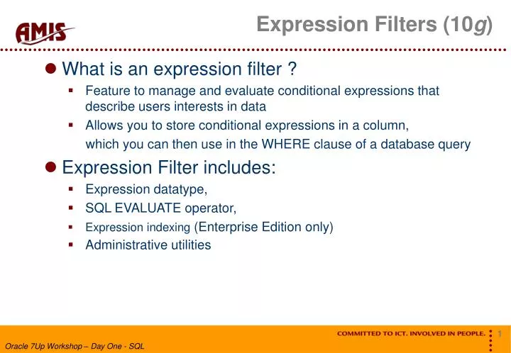 PPT - Expression Filters (10 g ) PowerPoint Presentation, free download ...