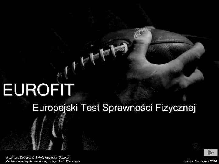 PPT - EUROFIT PowerPoint Presentation, free download - ID:4032348