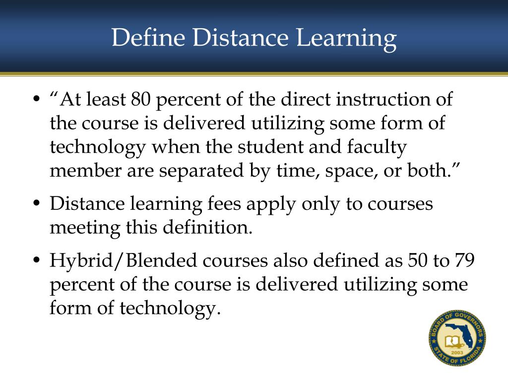 PPT - Distance Learning Task Force Report and Recommendations President ...