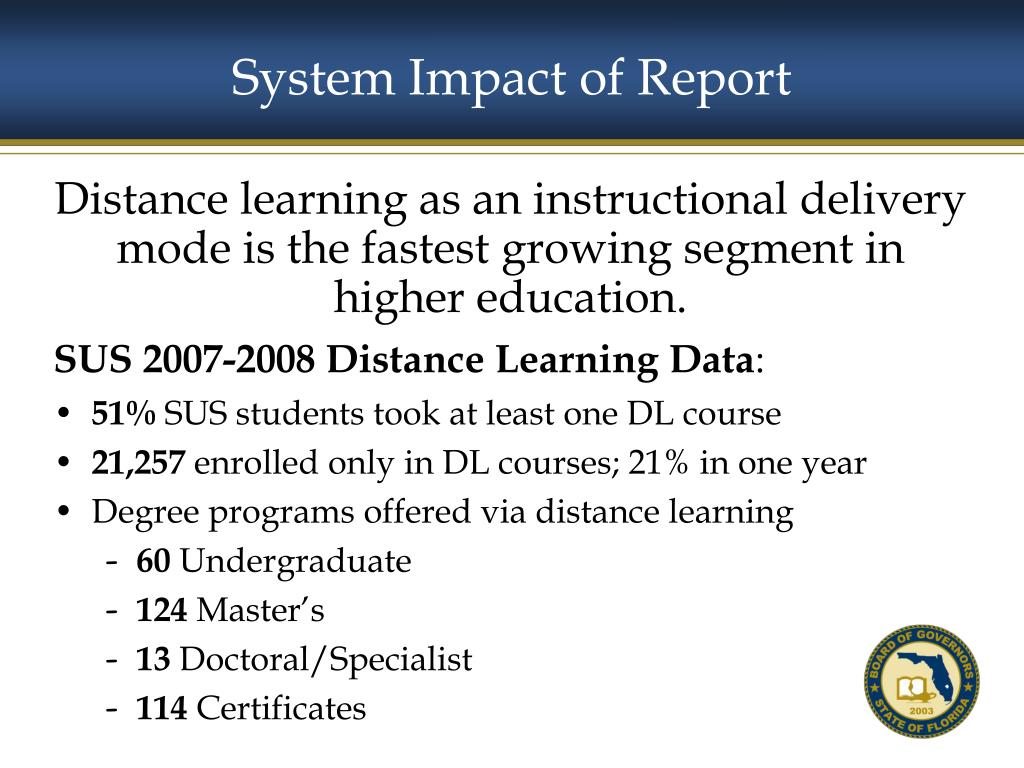 PPT - Distance Learning Task Force Report and Recommendations President ...