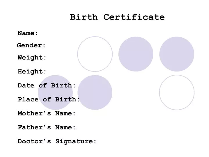 PPT - Birth Certificate PowerPoint Presentation, free download - ID:4032660