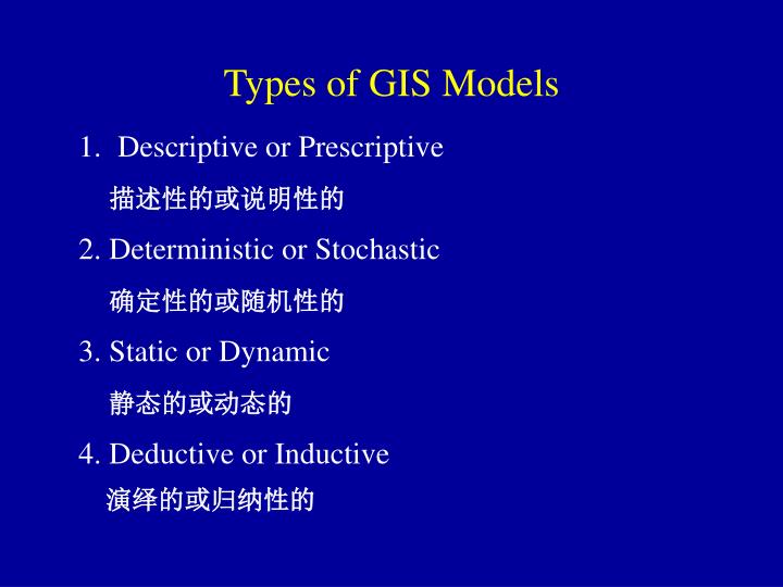 PPT - Topic 7: GIS Models and Modeling PowerPoint Presentation - ID:4033085