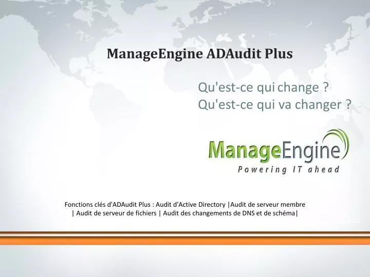 PPT - ManageEngine ADAudit Plus PowerPoint Presentation, free download ...