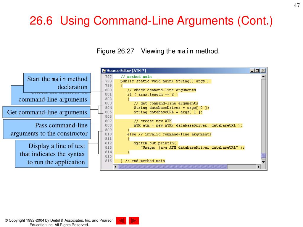 Ppt Tutorial 26 Atm Application Introducing Database Programming And Using Command Line