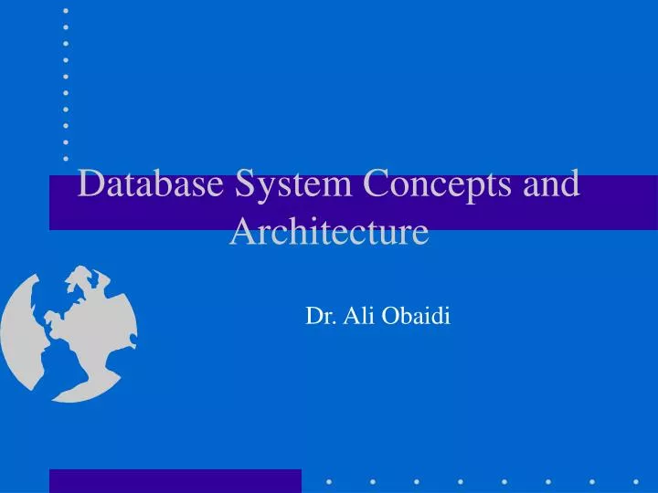 Ppt Database System Concepts And Architecture Powerpoint Presentation Id4034830