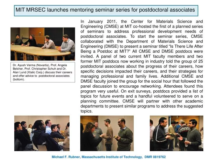 PPT - Michael F. Rubner, Massachusetts Institute of Technology, DMR ...