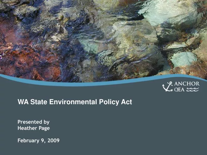 PPT - WA State Environmental Policy Act PowerPoint Presentation, free ...