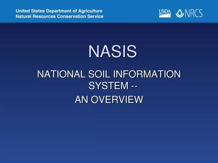 PPT - NASIS PowerPoint Presentation, free download - ID:4038885