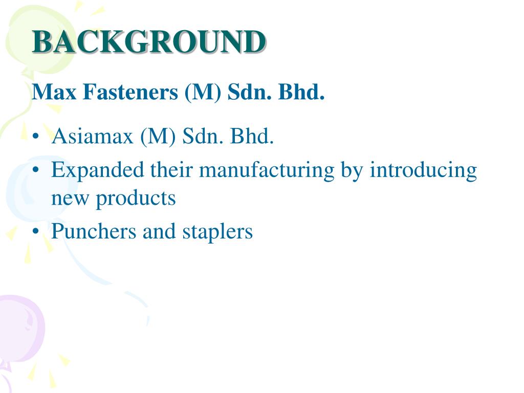 PPT - Chemical Health Risk Assessment at Max Fasteners (M) Sdn. Bhd ...