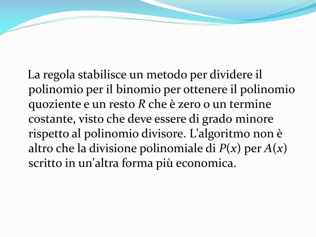 PPT - INTERVISTA AL GRANDE MATEMATICO… PAOLO RUFFINI PowerPoint ...