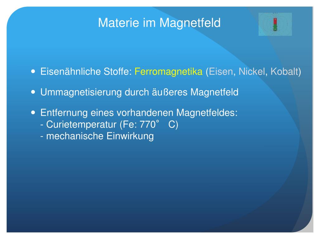 PPT - Magnetische Felder und Kräfte PowerPoint Presentation, free ...