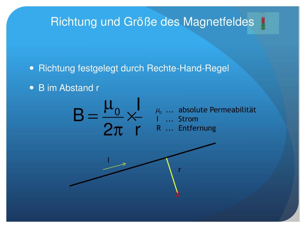 PPT - Magnetische Felder und Kräfte PowerPoint Presentation, free ...