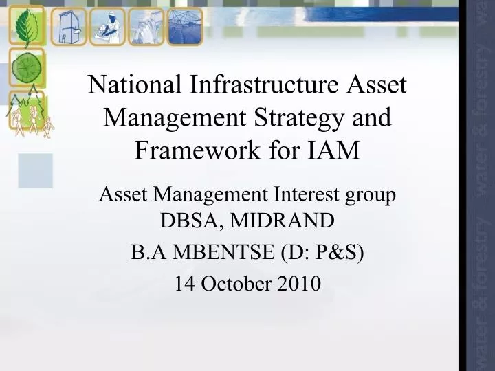 PPT - National Infrastructure Asset Management Strategy and Framework ...