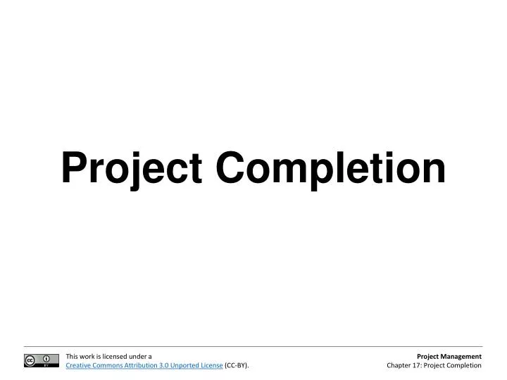 PPT - Project Completion PowerPoint Presentation, free download - ID ...