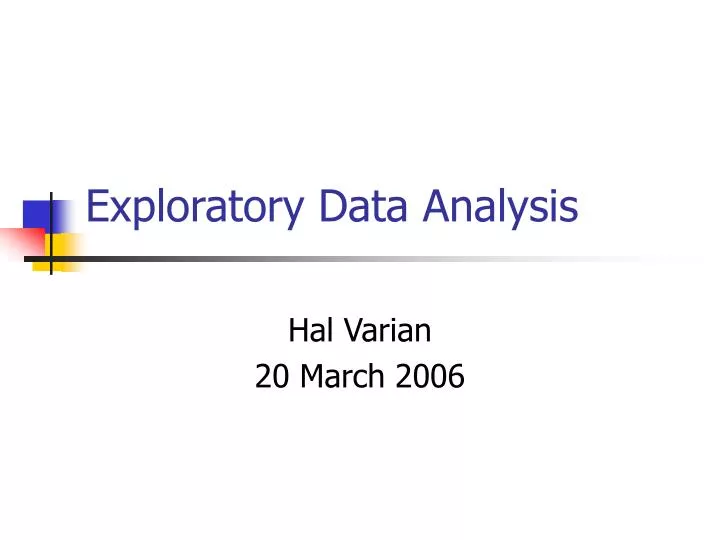 PPT - Exploratory Data Analysis PowerPoint Presentation, free download ...