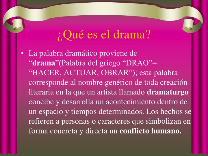 PPT - Género Dramático PowerPoint Presentation - ID:4044513