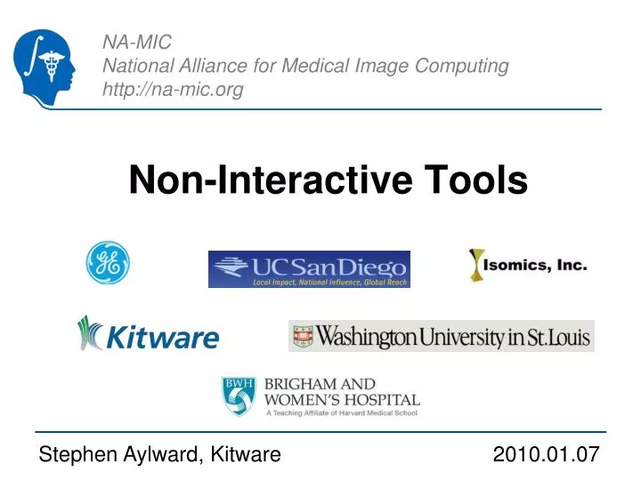 PPT - Non-Interactive Tools PowerPoint Presentation, free download - ID ...