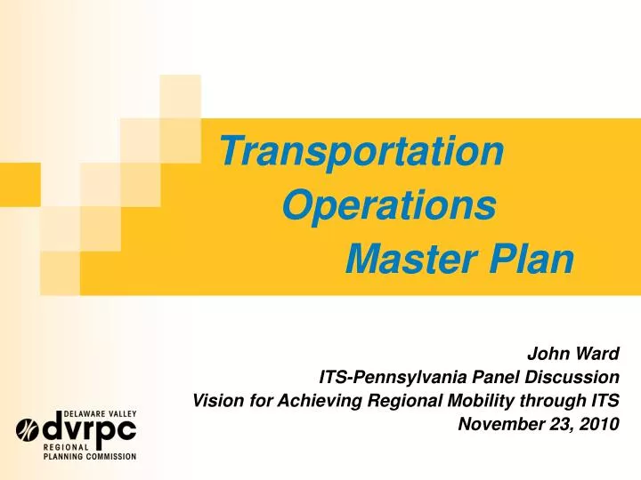 PPT - Transportation Operations Master Plan PowerPoint Presentation ...