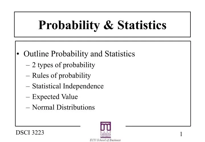 PPT - Probability & Statistics PowerPoint Presentation, free download ...