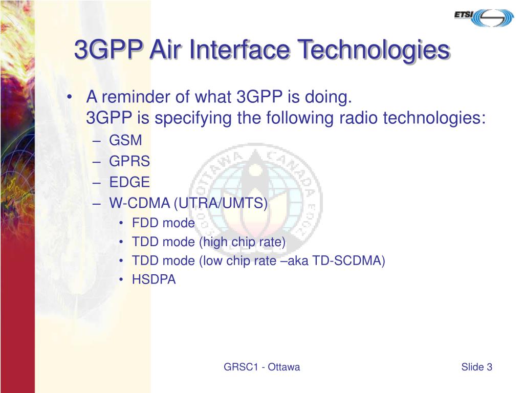 PPT - Review of 3GPP Standardization Activities (update since RAST 10 ...