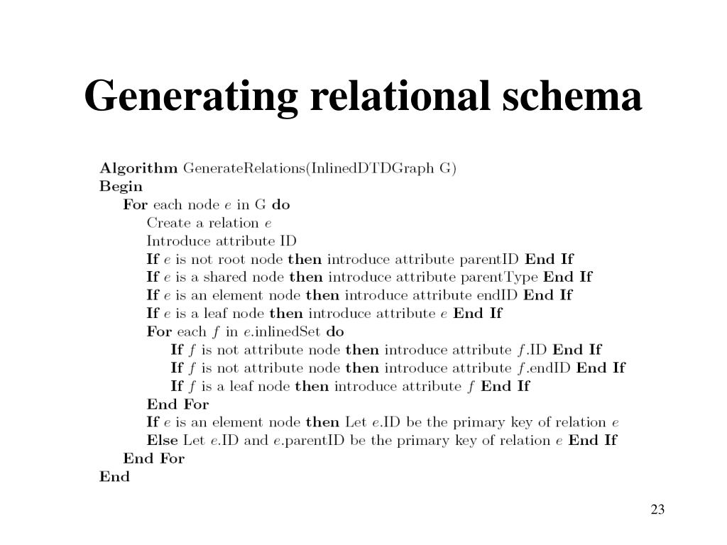 Ppt Xml To Relational Schema Mapping Algorithm Odtdmap Powerpoint Presentation Id4050897
