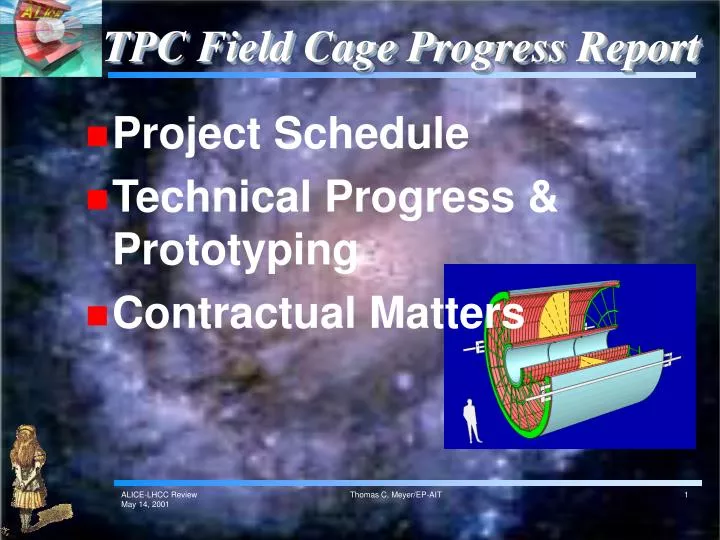 PPT - TPC Field Cage Progress Report PowerPoint Presentation, free ...