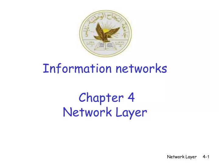 PPT - Information networks Chapter 4 Network Layer PowerPoint ...