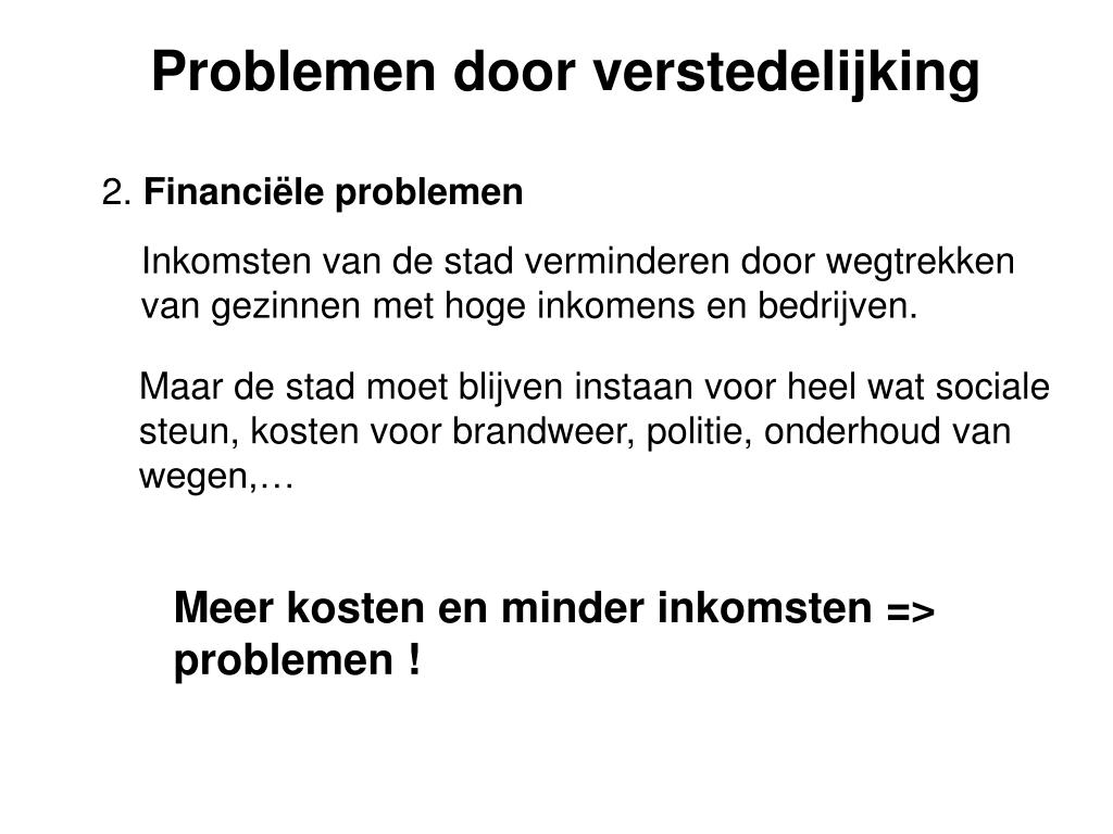 PPT - Stadsgewesten : resultaat van functionele en morfologische ...