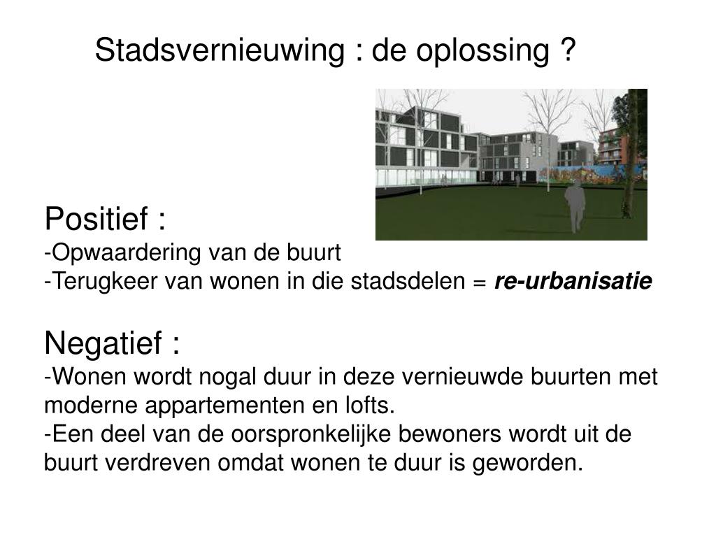 PPT - Stadsgewesten : resultaat van functionele en morfologische ...