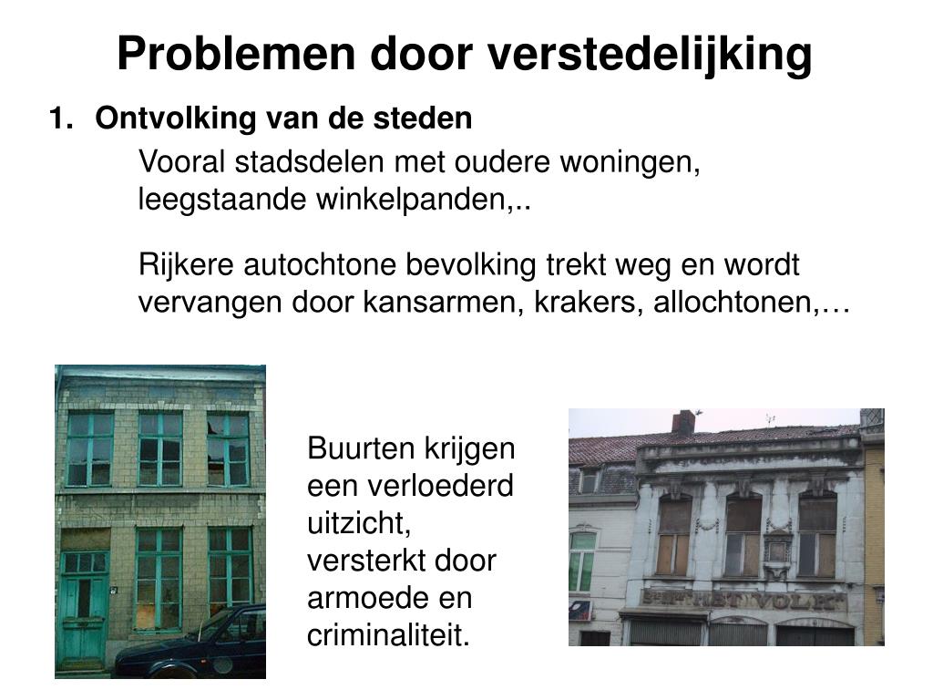 PPT - Stadsgewesten : resultaat van functionele en morfologische ...