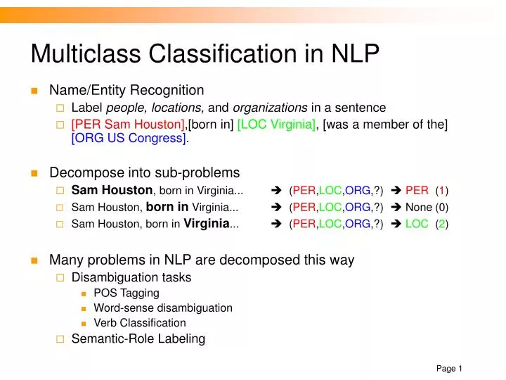PPT - Multiclass Classification in NLP PowerPoint Presentation, free download - ID:4053788