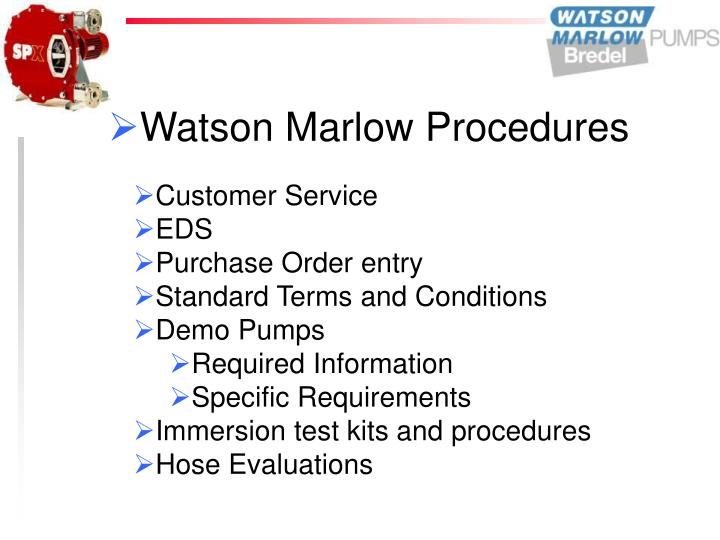 PPT - Watson-Marlow Peristaltic Hose Pump Training Presentation ...