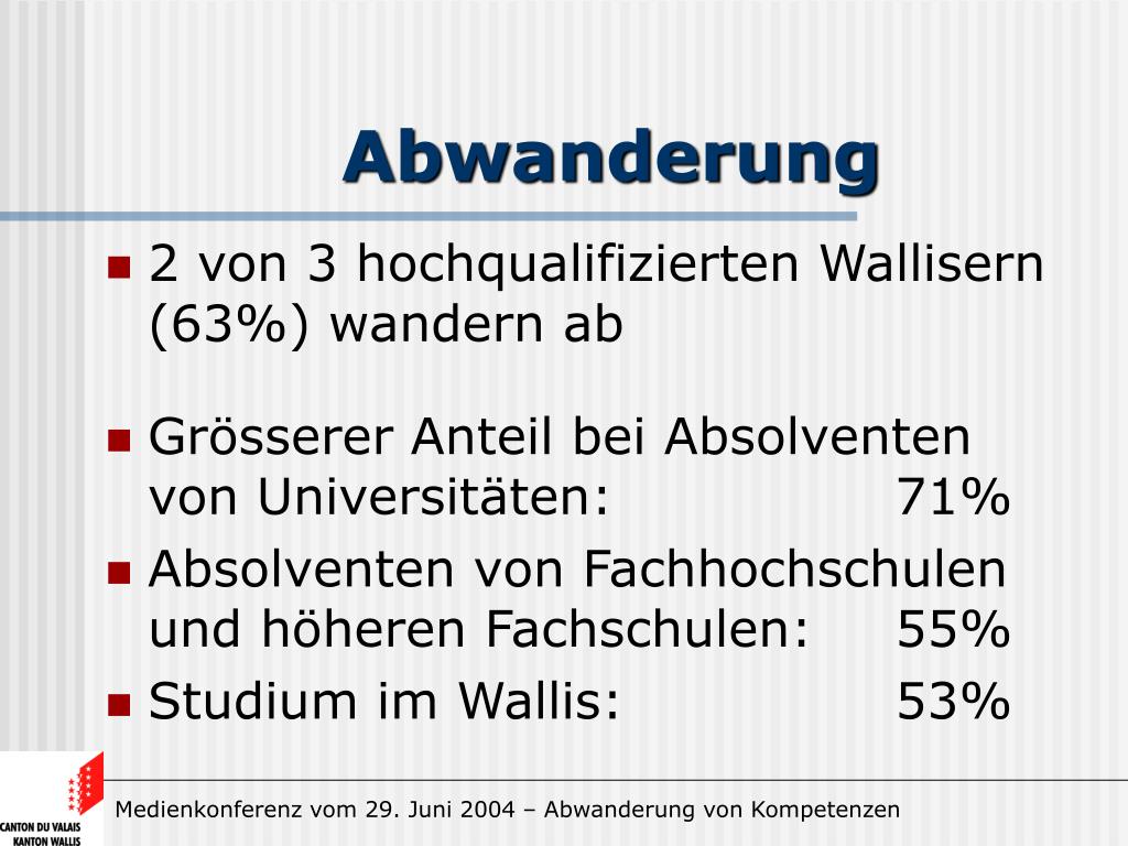 PPT - Wegziehen-Bleiben-Zurückkehren Studie über die Abwanderung von ...