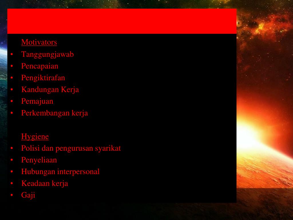 PPT - TEORI DUA FAKTOR FREDERICK HERZBERG (1923-2000) PowerPoint ...